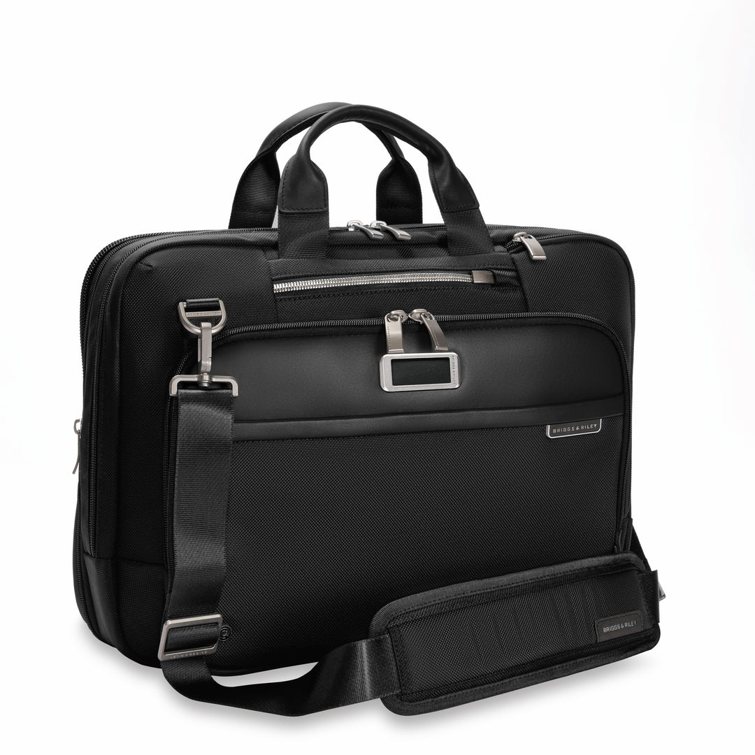 Medium Expandable Briefcase by @work| Briggs & Riley